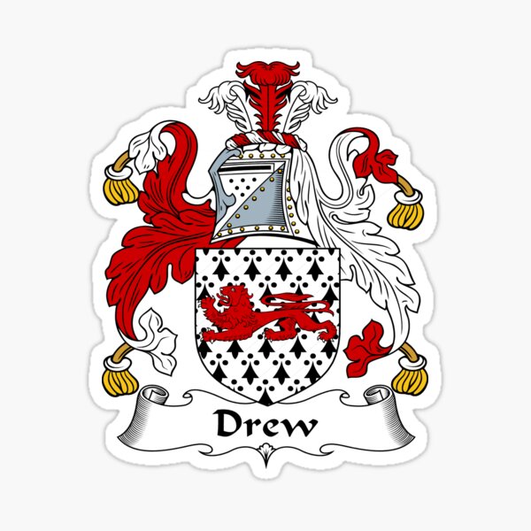 "Drew " Sticker for Sale by HaroldHeraldry | Redbubble