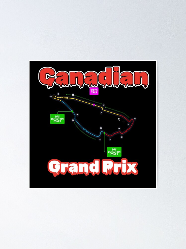 "Canadian Grand Prix" Poster for Sale by Samoy10 | Redbubble