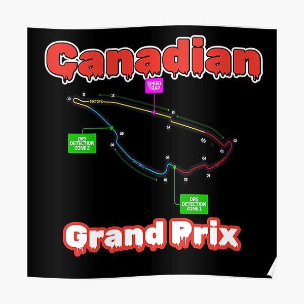 "Canadian Grand Prix" Poster for Sale by Samoy10 | Redbubble