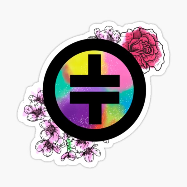 Pegatina «Take That - Símbolo colorido + Floral» de AfueFairyGarde ...