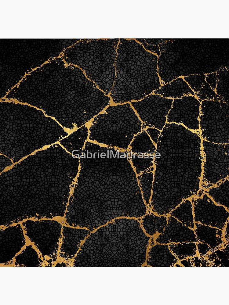 "Kintsugi pattern" Sticker for Sale by GabrielMadrasse | Redbubble