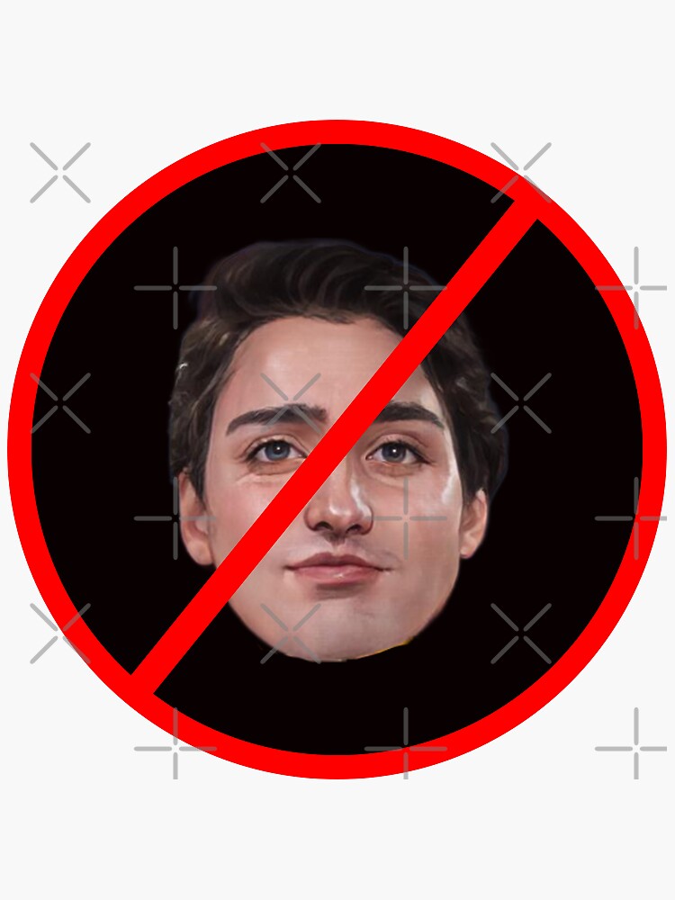 "justin trudeau must go trudeau selfie" Sticker for Sale by ...