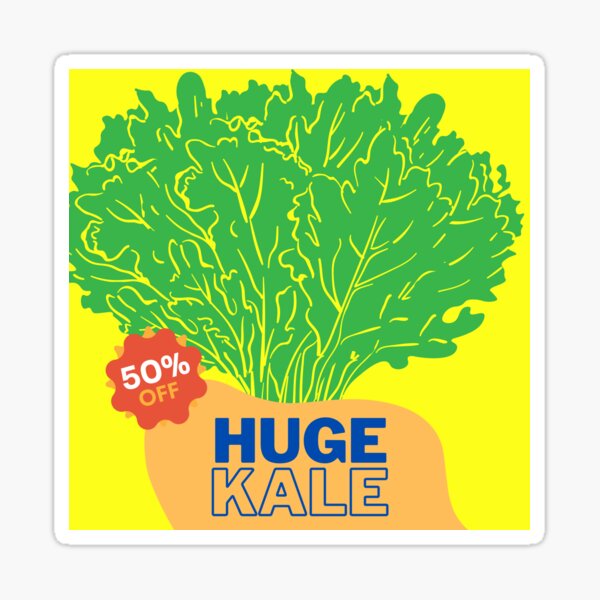 "Huge Kale 50% off" Sticker for Sale by petramic | Redbubble