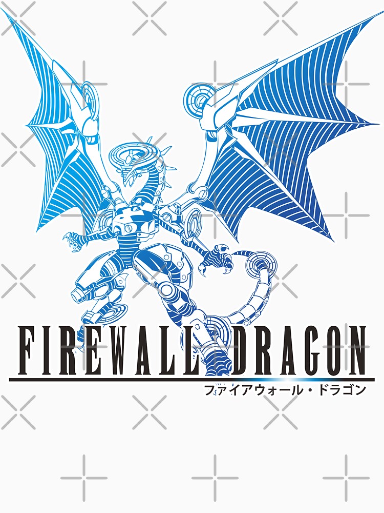 "Firewall Dragon in Final Fantasy Style" T-shirt for Sale by Deskbot000 ...
