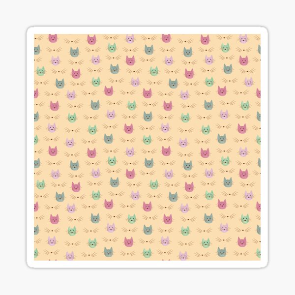 "Cats " Sticker for Sale by LovelyMile | Redbubble