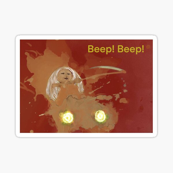 "Beeb! Beep!" Sticker for Sale by Kozachenko | Redbubble