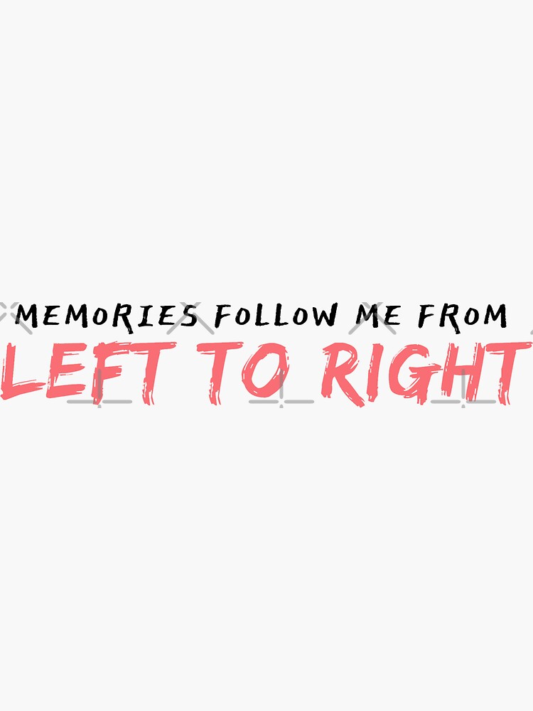"left and right quote" Sticker for Sale by Juditicona | Redbubble