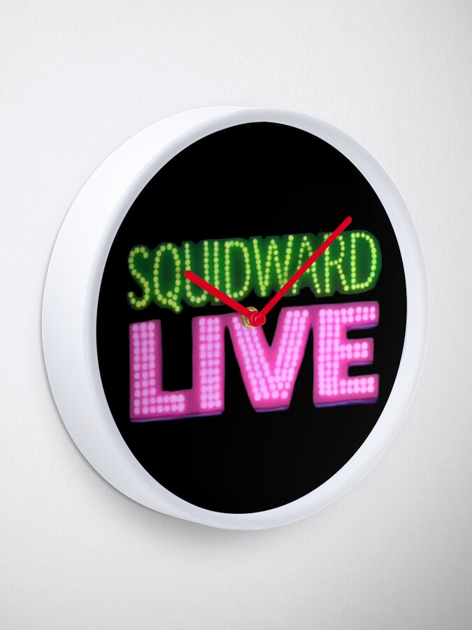 "Squidward Live" Clock for Sale by Thomasgm3 | Redbubble