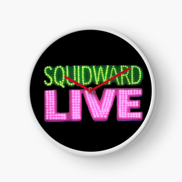 "Squidward Live" Clock for Sale by Thomasgm3 | Redbubble