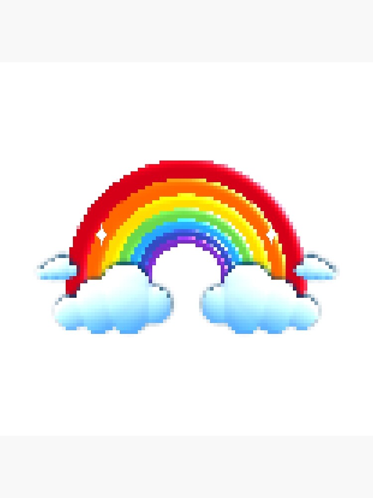 "Cute Rainbow Pixel Art Collection #01" Poster for Sale by Cute8bit ...