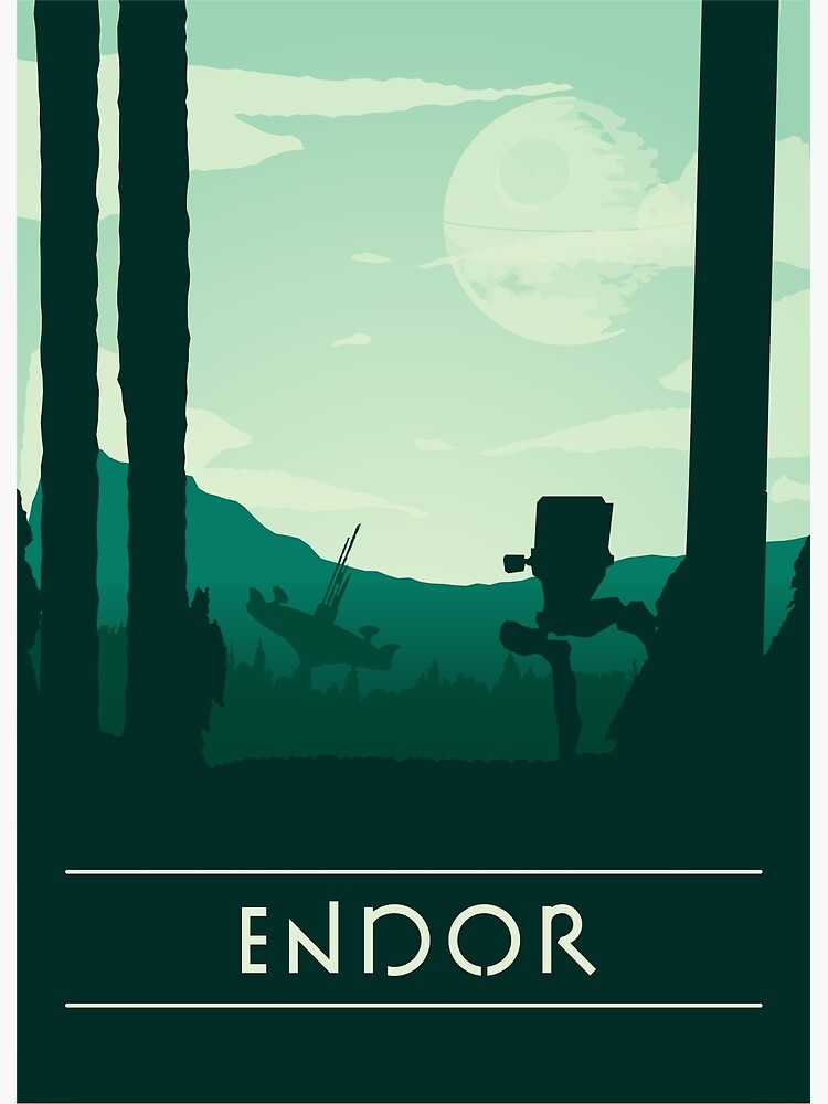 "Visit Endor" Poster for Sale by Maverick-95 | Redbubble