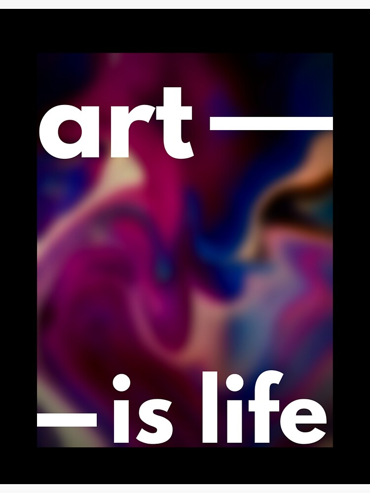 "Art is Life" Sticker for Sale by picaroo | Redbubble