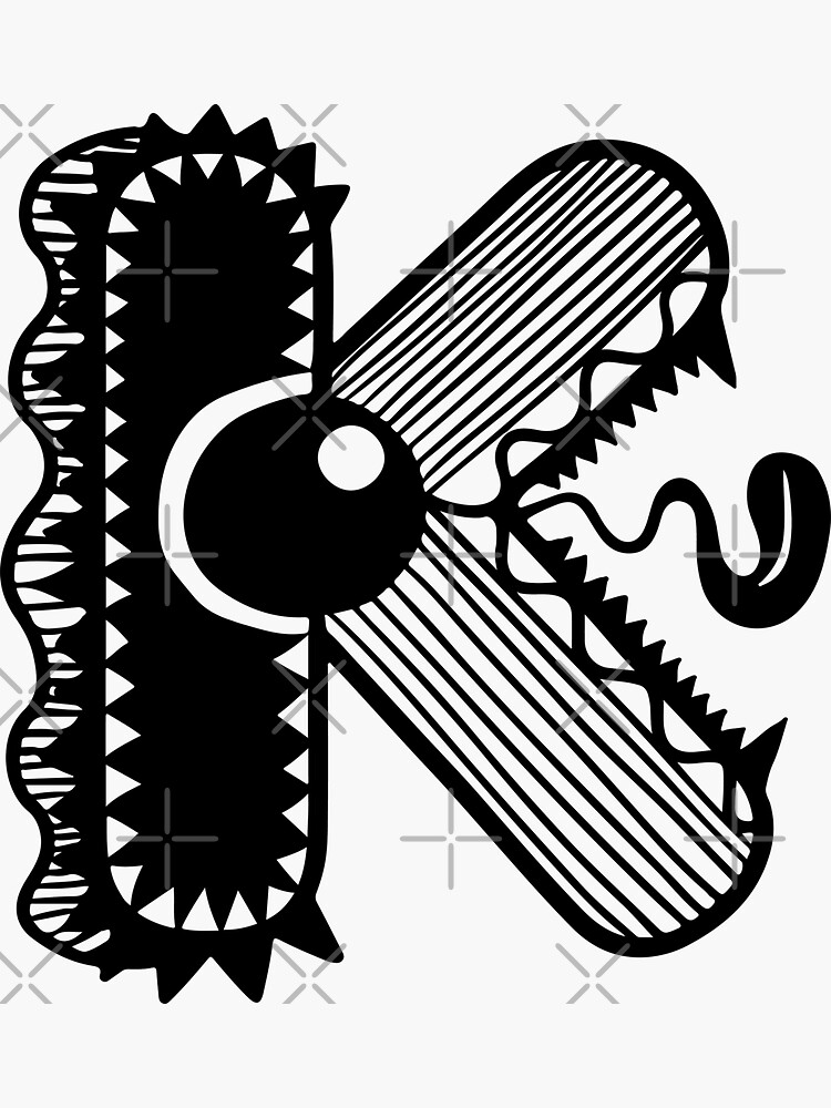 "K Monster Alphabet " Sticker for Sale by MINTWOW | Redbubble