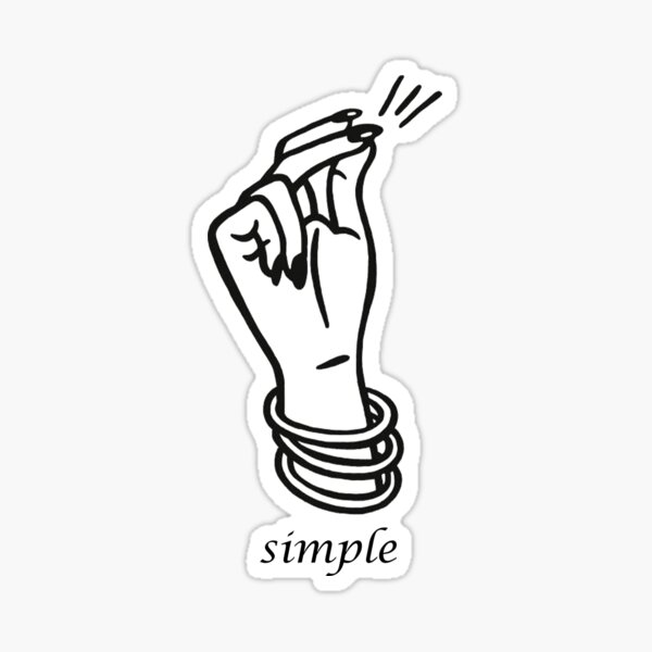 "simple life" Sticker for Sale by marbia9 | Redbubble