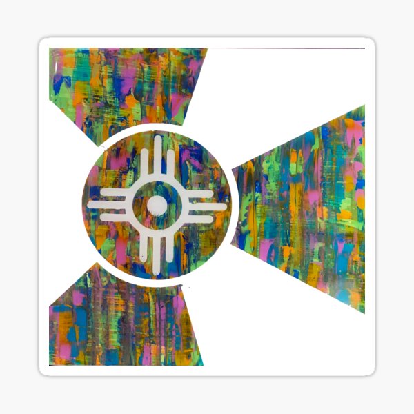 "Wichita Flag - V of X" Sticker for Sale by SeanCWard | Redbubble