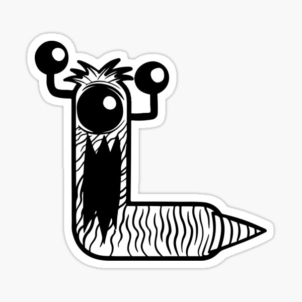 "L Monster Alphabet" Sticker for Sale by MINTWOW | Redbubble