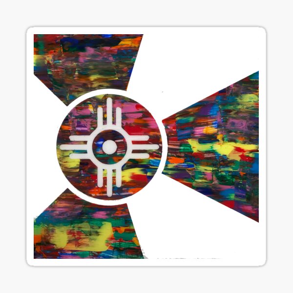 "Wichita Flag - IX of X" Sticker by SeanCWard | Redbubble