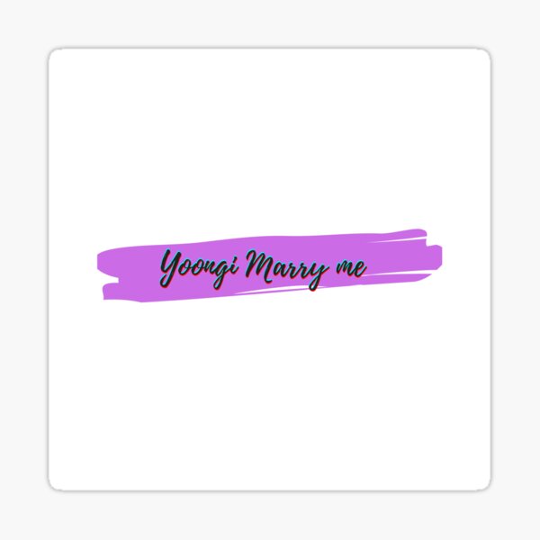 "Marry Me" Sticker for Sale by artofshree | Redbubble