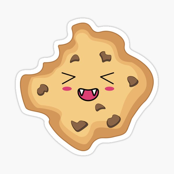 "Funny Kawaii Cookie Cute Kawaii Food" Sticker for Sale by FruiToon ...