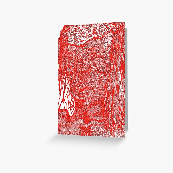 "rotting face" Greeting Card for Sale by spitbone | Redbubble