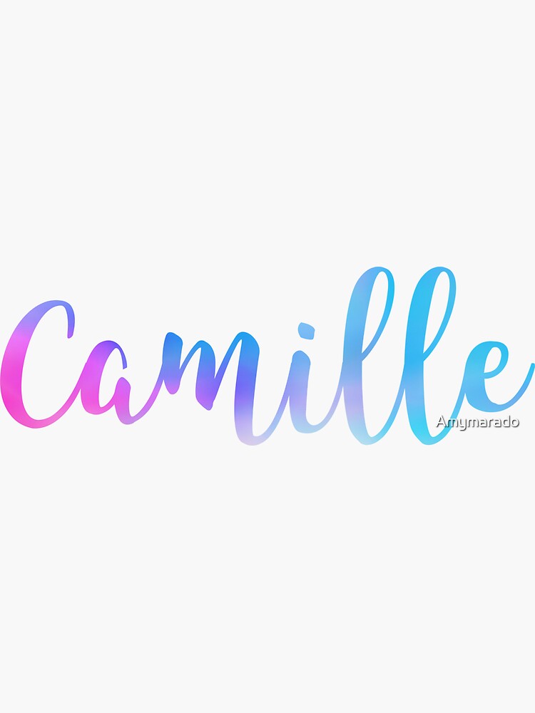 "Camille " Sticker for Sale by Amymarado | Redbubble