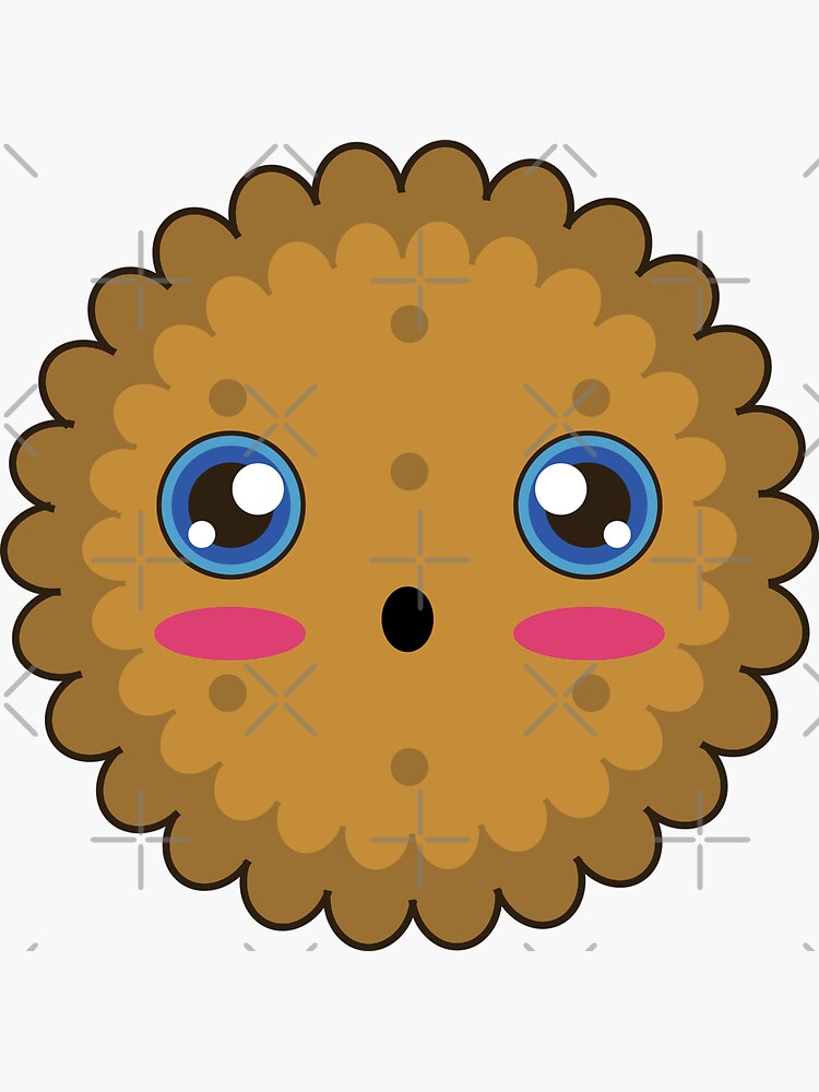 "Cute Kawaii Cookie " Sticker for Sale by FruiToon | Redbubble