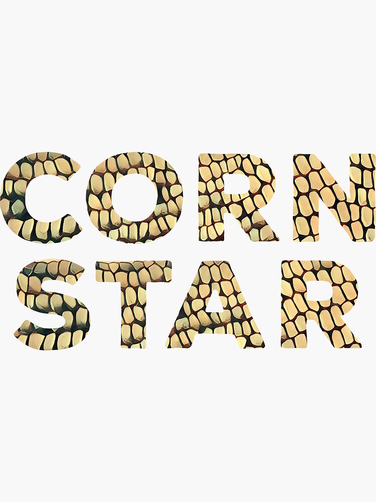 "Corn Star T Shirt" Sticker for Sale by mosaicts | Redbubble
