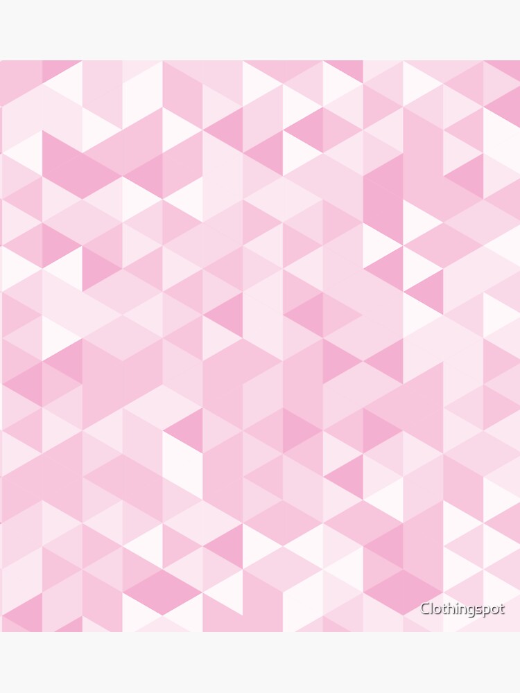 "Pink squares geometric pattern gift for girls " Sticker for Sale by ...