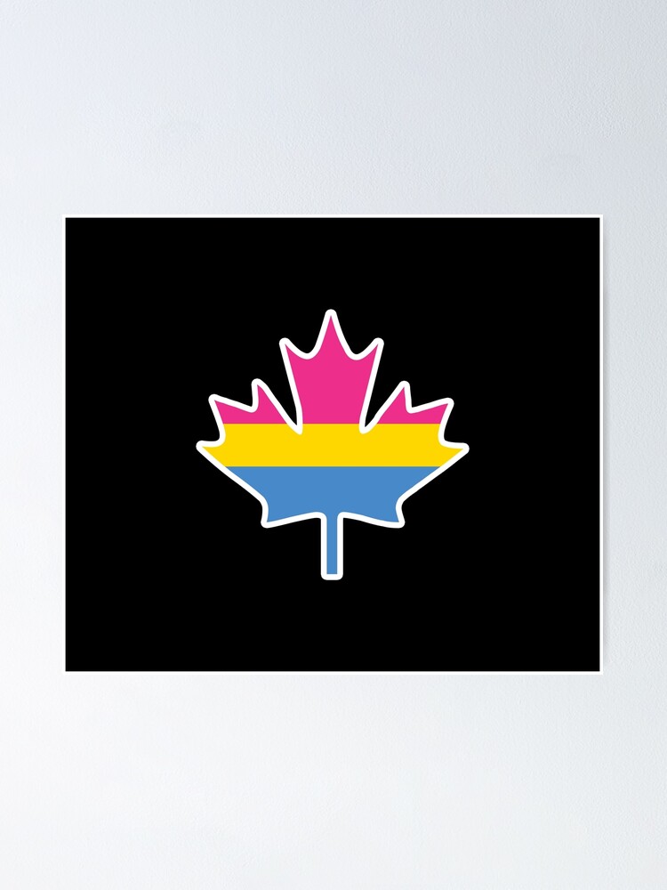 "Pansexual LGBT LGBTQIA+ Pride Month Canada Canadian Flag Rainbow flag ...