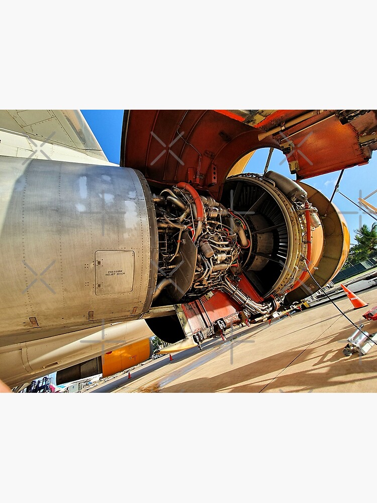 "Under the hood of a Boeing 767 General Electric jet engine" Poster for ...