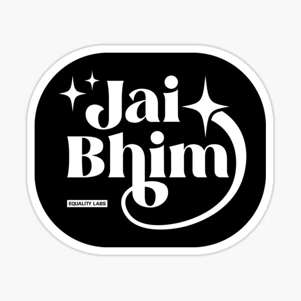 "Jai Bhim " Sticker for Sale by EqualityLabs | Redbubble