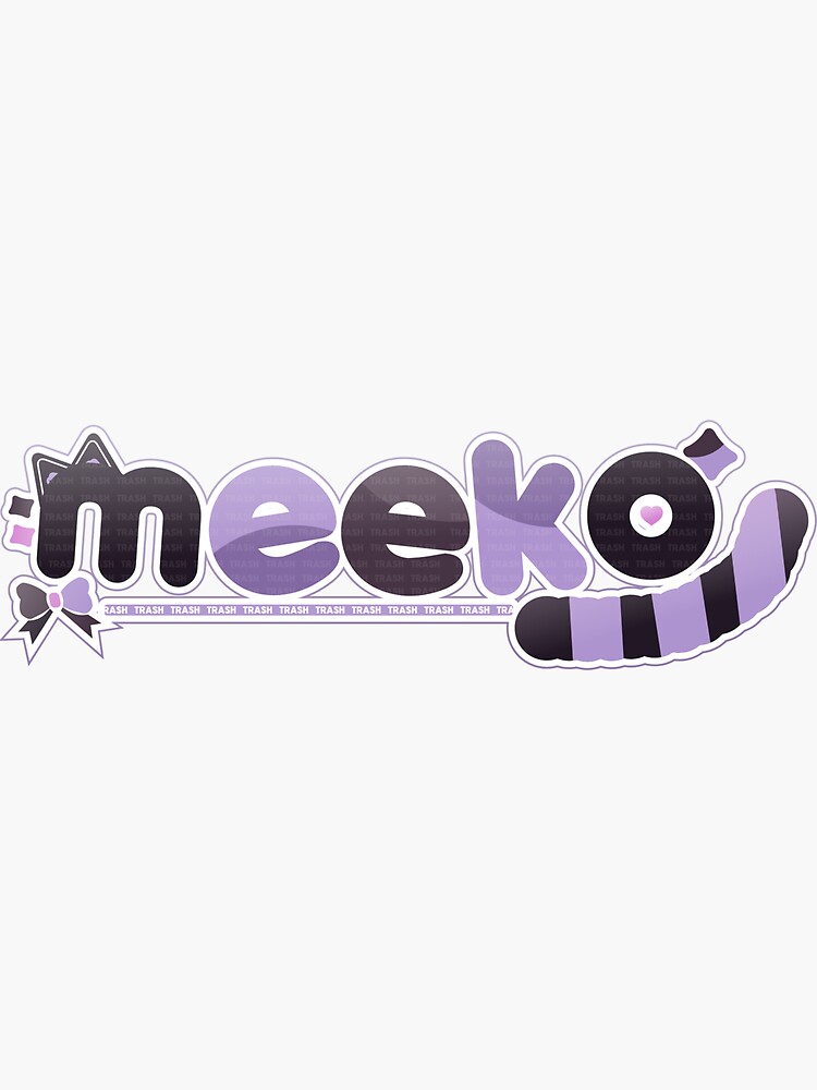 "Meeko Logo 1" Sticker for Sale by Meekos-Dumpster | Redbubble