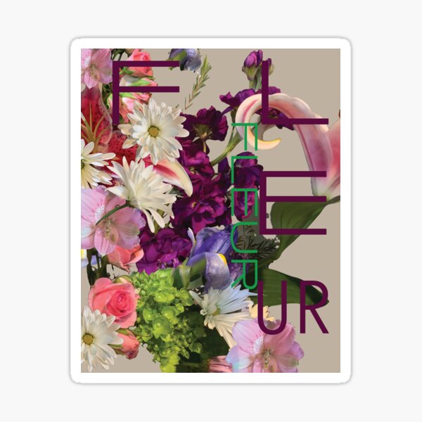 "Fleur" Sticker for Sale by JewellRenee | Redbubble
