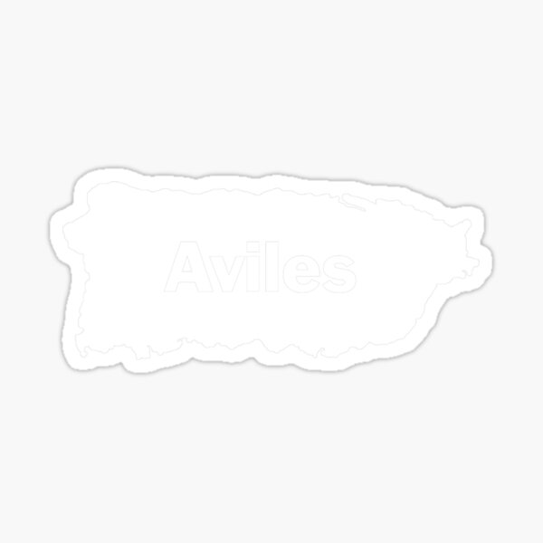 "Aviles Last Name, Camisas de Puerto Rico" Sticker for Sale by ...