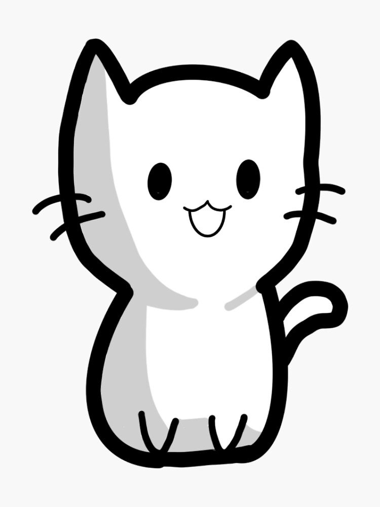 "Cute Little Cat" Sticker for Sale by ShiStickers | Redbubble