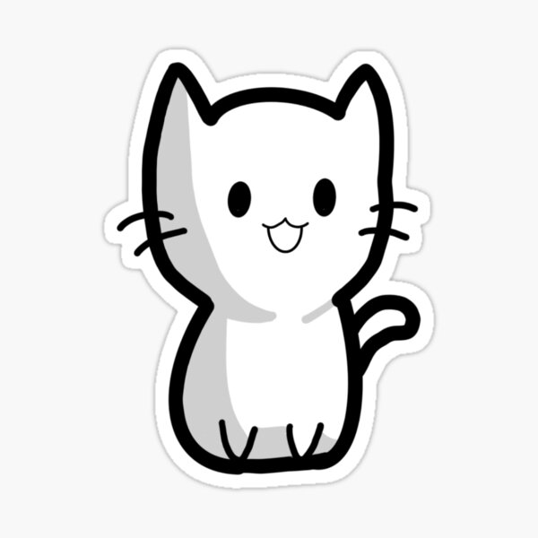 "Cute Little Cat" Sticker for Sale by ShiStickers | Redbubble