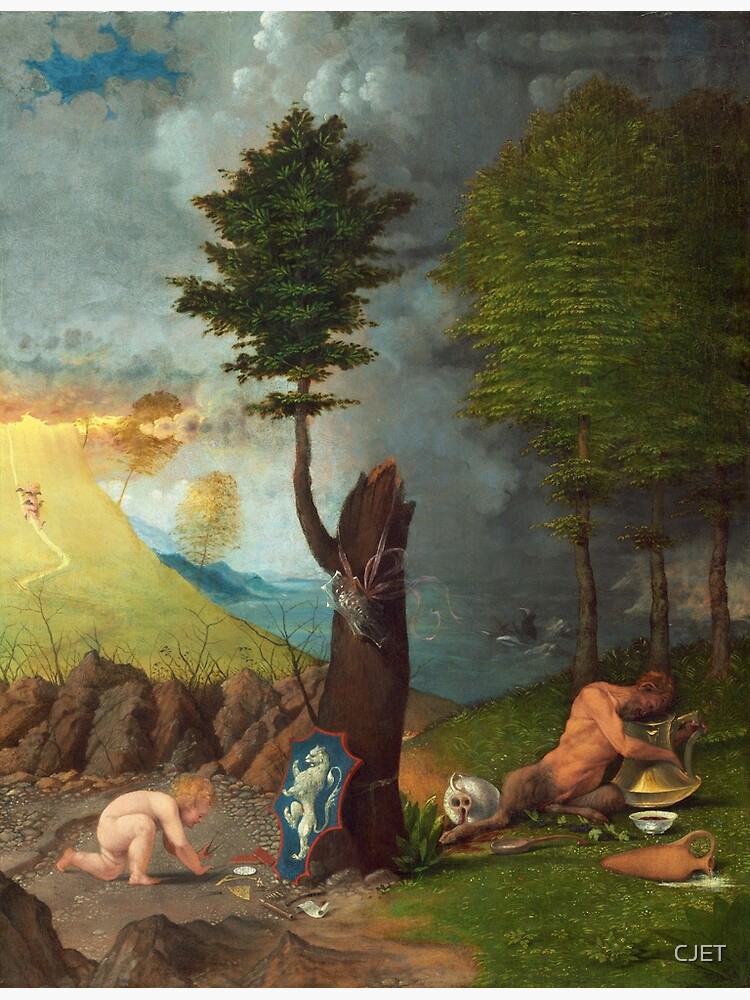 Lámina fotográfica «Alegoría de la Virtud y el Vicio | Lorenzo Lotto ...