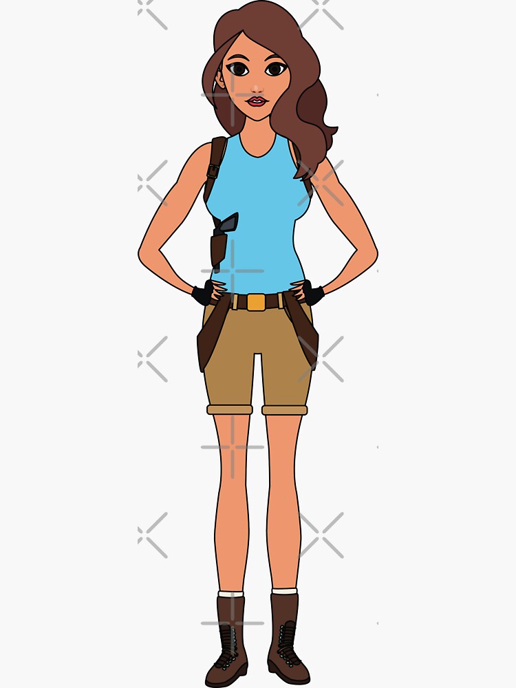 "Lara Croft sticker | Classic Tomb Raider " Sticker for Sale by skidio ...