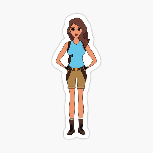 "Lara Croft sticker | Classic Tomb Raider " Sticker for Sale by skidio ...