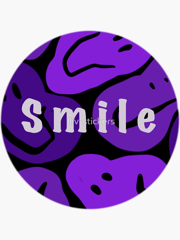 "Smile sticker " Sticker for Sale by lliv-stickers | Redbubble