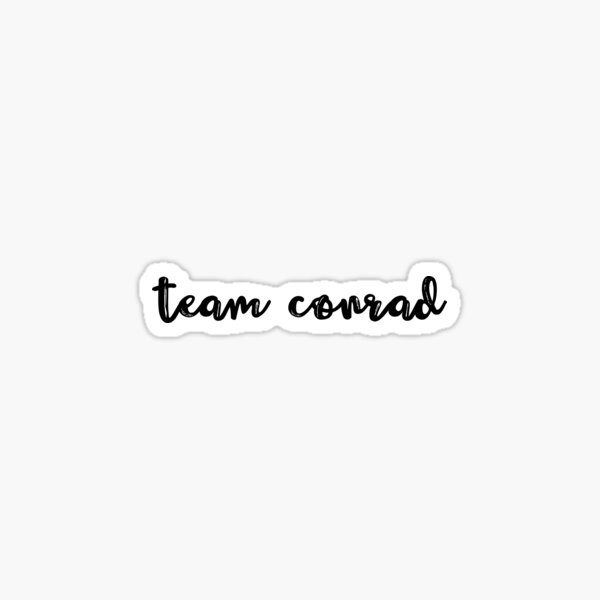 "the summer i turned pretty , team conrad" Sticker for Sale by ...