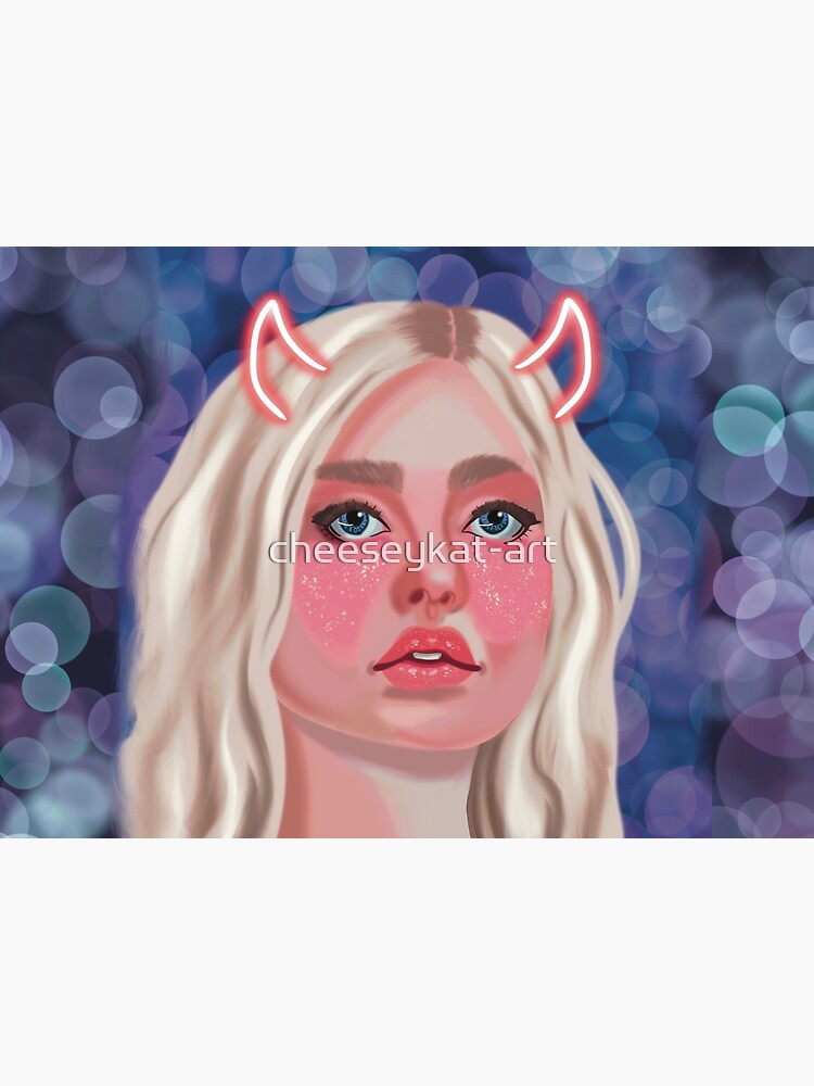 Popular Girl Poster For Sale By Cheeseykat Art Redbubble