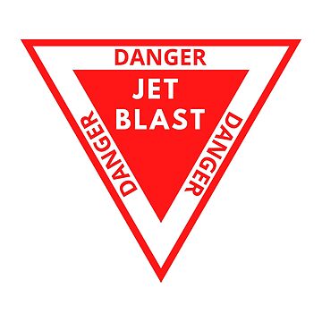 "JET BLAST (Red)" Sticker for Sale by flight-apparel | Redbubble