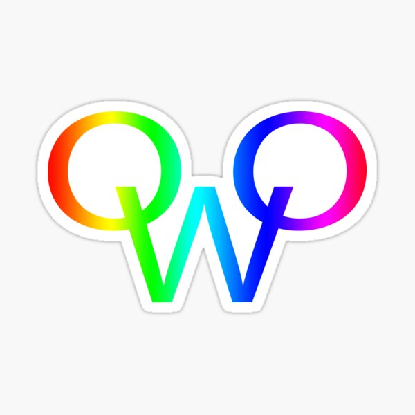 "pride owo_owo_rainbow_owo pride_pride" Sticker for Sale by ...