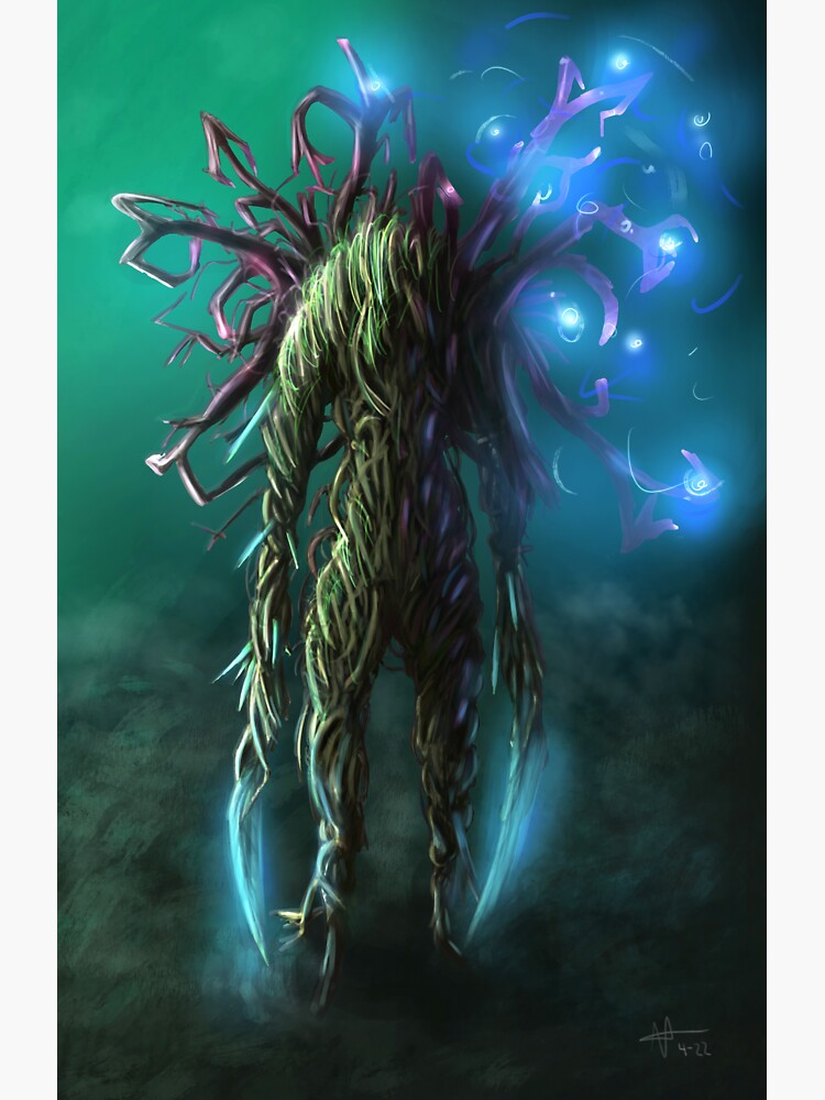 "Fantasy Root Creature Design" Sticker for Sale by BrokenTable- | Redbubble