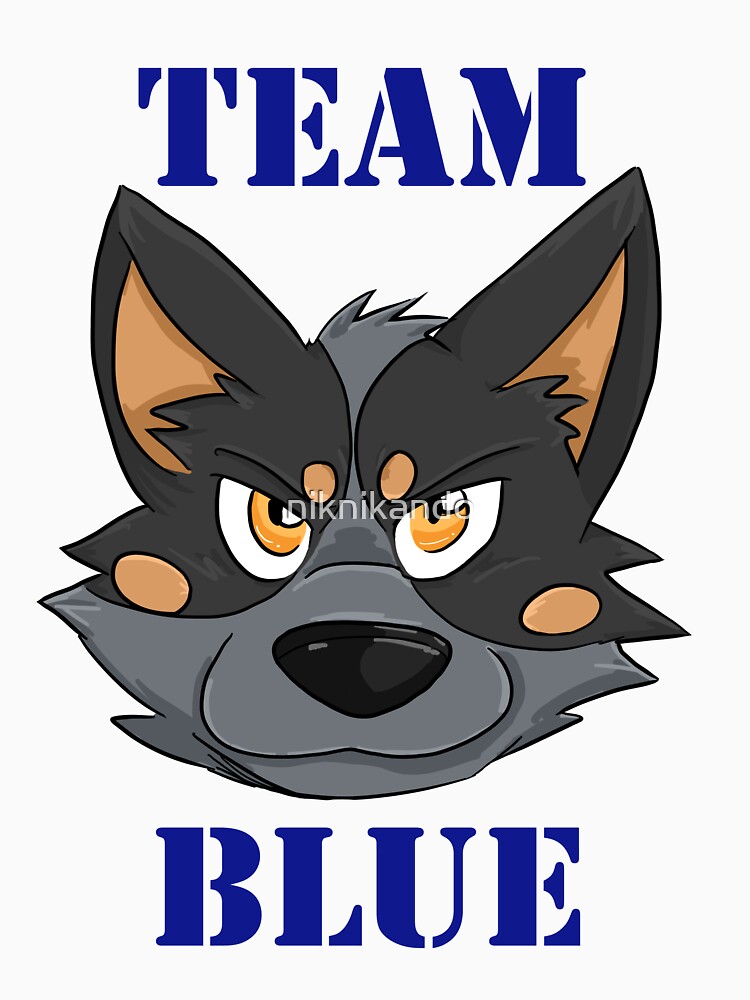 "Team Blue" T-shirt for Sale by niknikando | Redbubble | heeler t ...