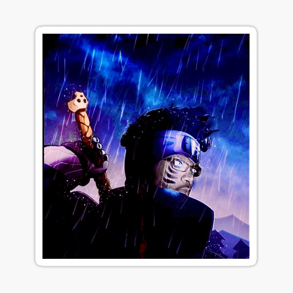 "anime ninja guy" Sticker for Sale by Boztik-Designs | Redbubble