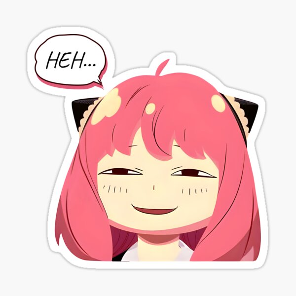 "Spy x Family Anya Heh" Sticker for Sale by Top-Anime888 | Redbubble