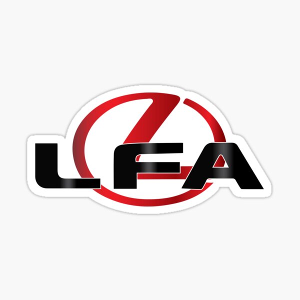 "Lexus Lfa logo" Sticker for Sale by MOON--STONE | Redbubble