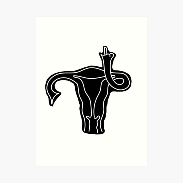 "Pro Choice Uterus" Art Print for Sale by moniquesb | Redbubble